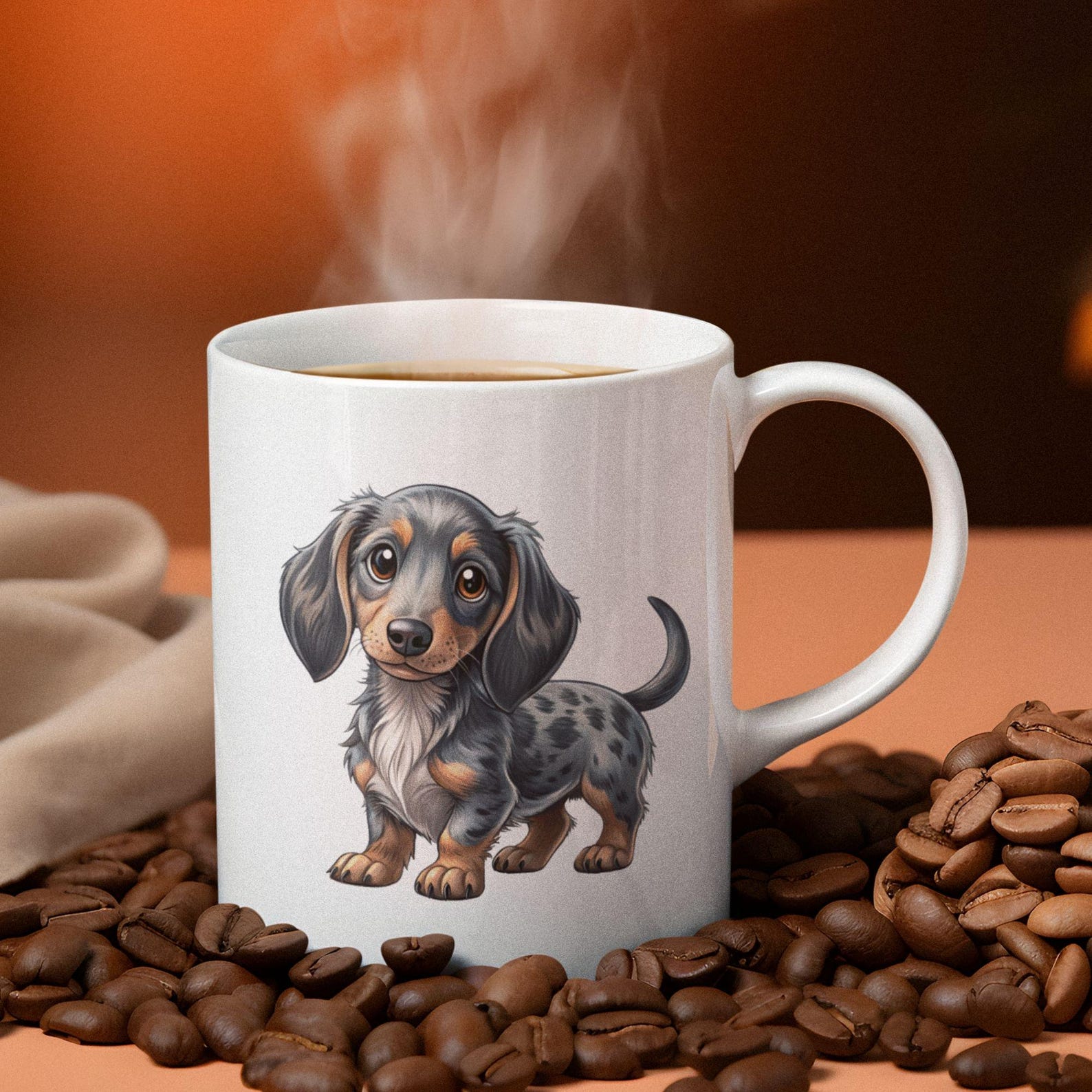 Dachshund Clipart Bundle, 15 Cartoon Wiener Dogs, Dog Lover Sublimation ...