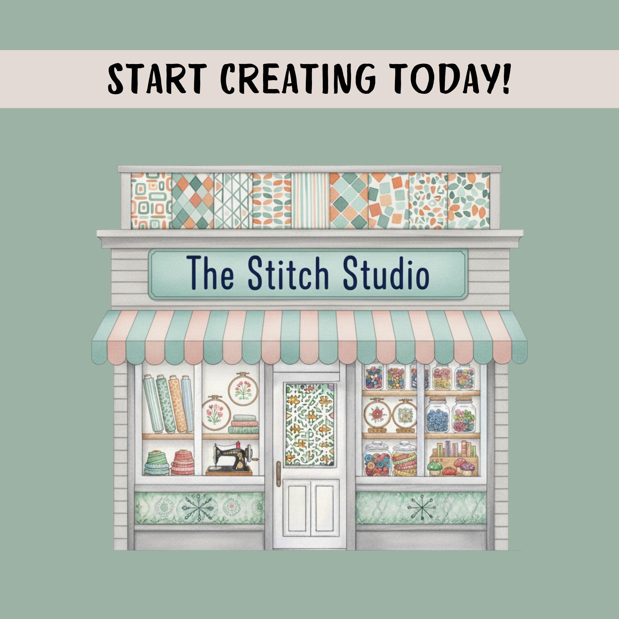 Whimsical Storefront Clipart Bundle, 15 Village Shops, Small Business ...