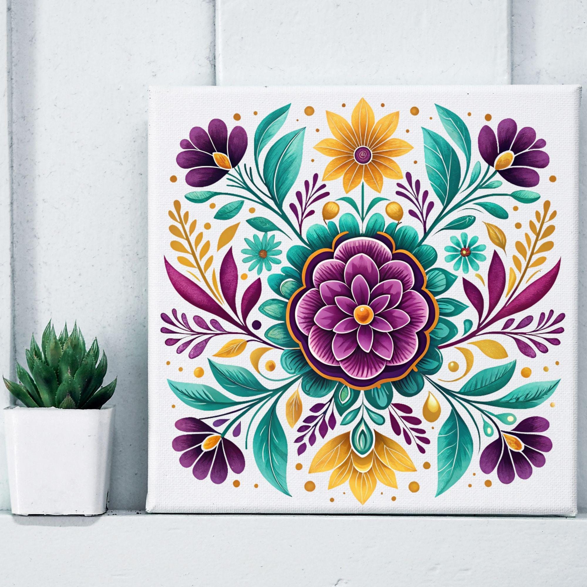 Mexican Flowers PNG Bundle, 15 Hispanic Flower Designs, Mexican Floral ...