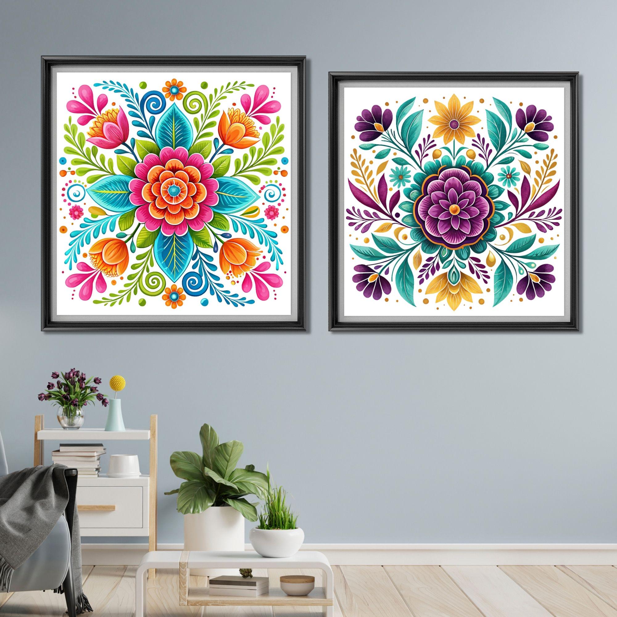 Mexican Flowers PNG Bundle, 15 Hispanic Flower Designs, Mexican Floral ...