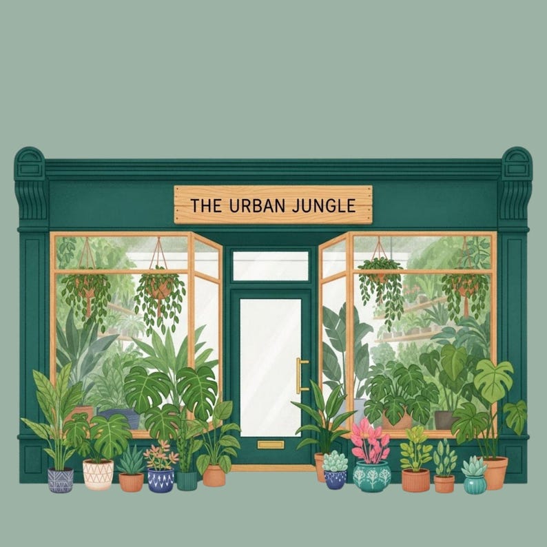 Whimsical Storefront Clipart Bundle, 15 Village Shops, Small Business ...