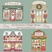 Christmas Village Clipart Bundle, 12 Watercolor Winter House ...