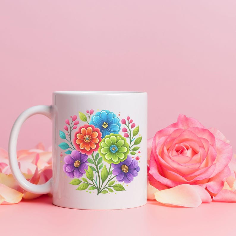 Mexican Flowers PNG Bundle, 15 Hispanic Flower Designs, Mexican Floral ...