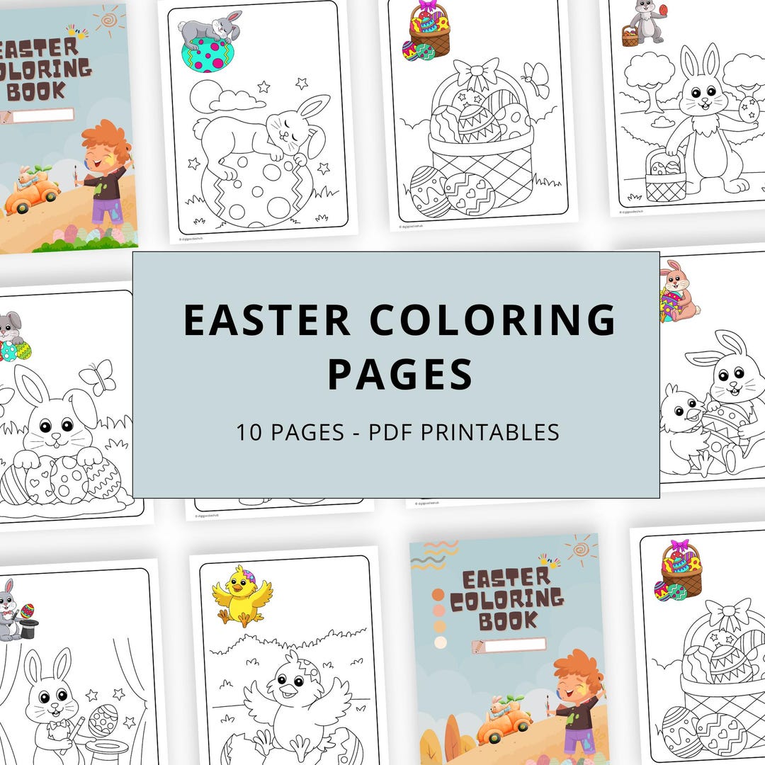 Easy Coloring Pages Easter for Kids | Toddler Printables Worksheets ...