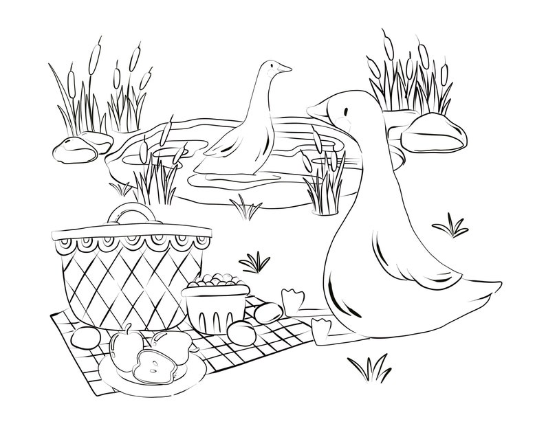 Fun and Creative Coloring Page for Kids Printable Activity Sheet - Etsy