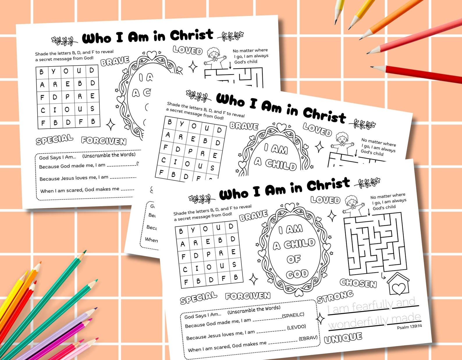 Interesting Who I Am In Christ Printable Pdf Pictures