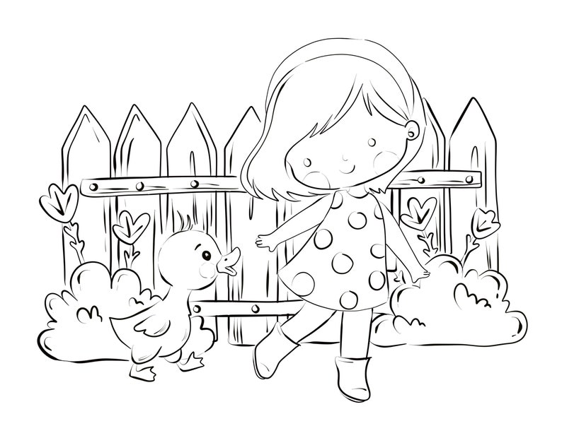 Fun and Creative Coloring Page for Kids Printable Activity Sheet - Etsy