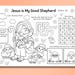 Good Shepherd Bible Activity Printable: Coloring Page & Maze Game ...