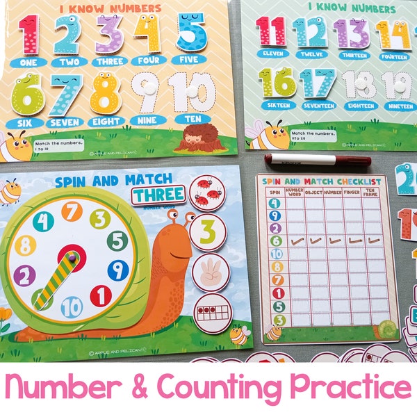 Preschool Number Book - Etsy