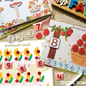 Fall Busy Book Printable Autumn Busy Binder, Toddler Fall Learning ...