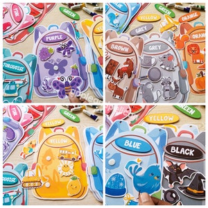 Color Matching Activity for Kids, Color Sorting, Toddler Color ...