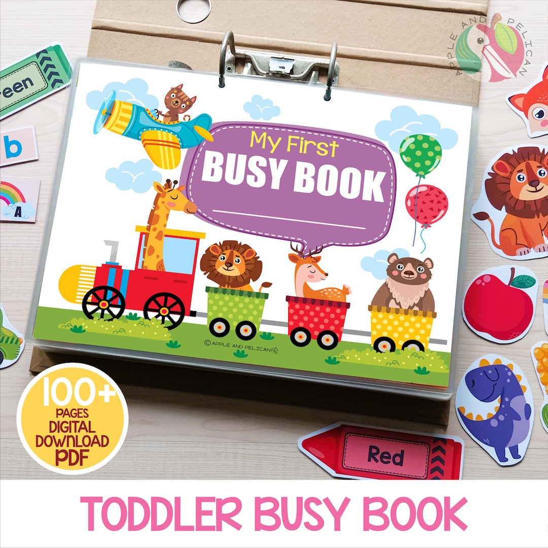 Busy Book Printable, Toddler Learning Binder, Kids Quiet Book ...