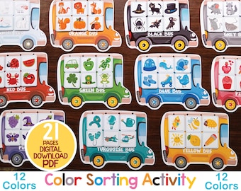 Animal Head Matching Puzzle Activity for Toddler Homeschool Printable ...