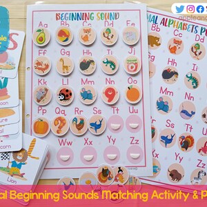 Beginning Sounds Practice Busy Binder, Alphabet Writing Activity ...