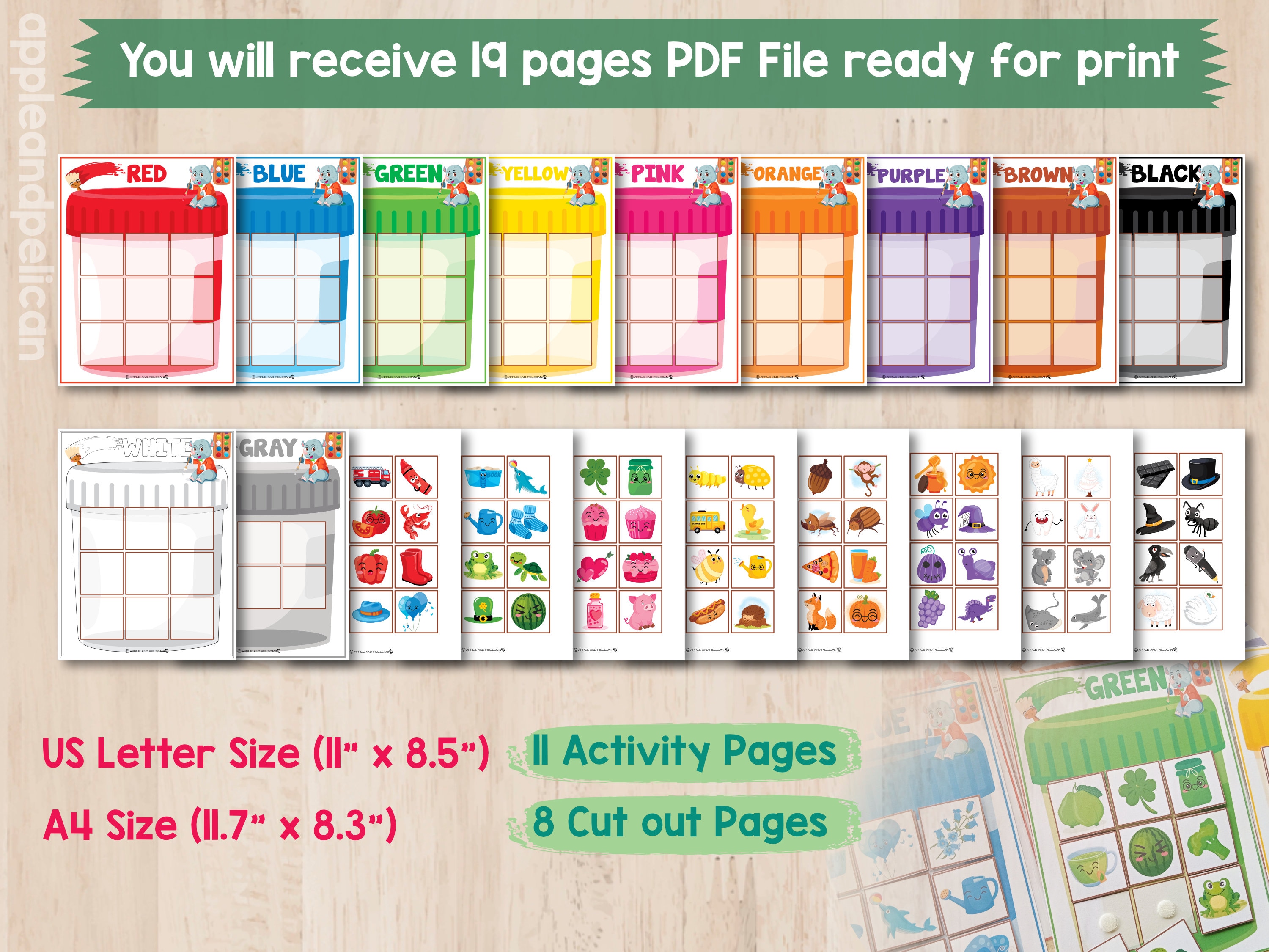 Activités de tri des couleurs Jeux de correspondance des couleurs ...