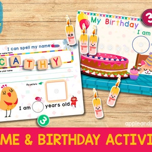 Printable Name Activity for Toddler About Me Pre – K Activity Worksheet ...