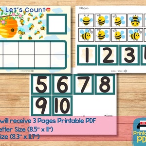 Toddler Count and Match Activity, Numbers 1 to 10 Activity, Math ...