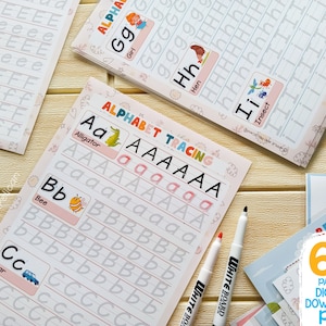 Alphabet Busy Book Toddler Busy Binder, Printable ABC Learning Binder ...