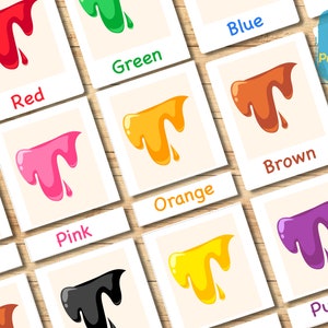 Color Matching Activity Busy Book Page, Printable Montessori ...