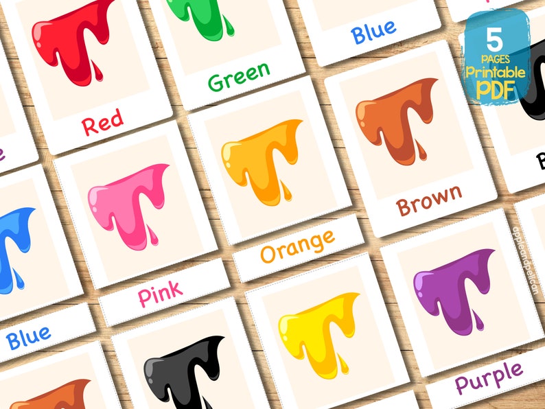 Color Matching Activity Busy Book Page Printable Montessori - Etsy