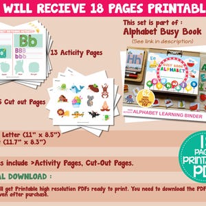 Alphabet ABC Activity, Letter Worksheet, Beginning Sounds Matching ...