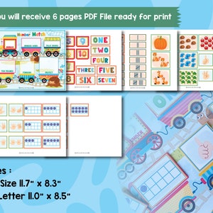 Numbers 1 to 10 Matching Activity for Toddler, Counting Activities ...