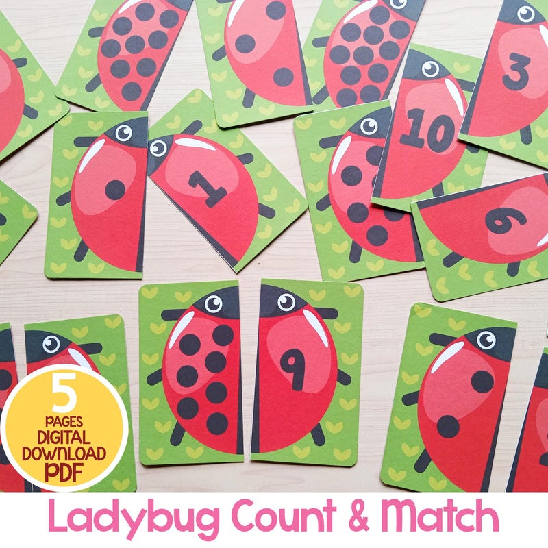 Bug Counting Worksheets - Etsy UK