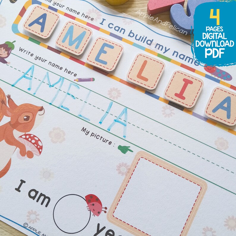 Personalized Name Tracing Practice, Name Spelling Activity Name ...