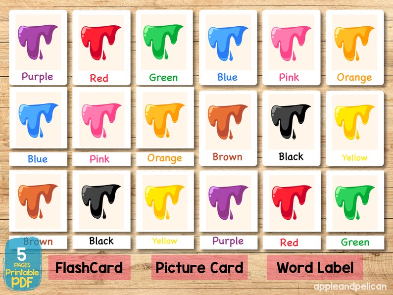 Color Matching Activity Busy Book Page Printable Montessori - Etsy