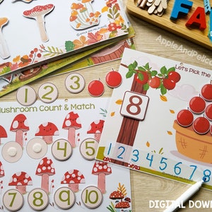 Fall Busy Book Printable Autumn Busy Binder Toddler Fall - Etsy