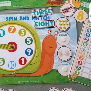 Counting Practice Activity, Printable Number Matching Activity for ...