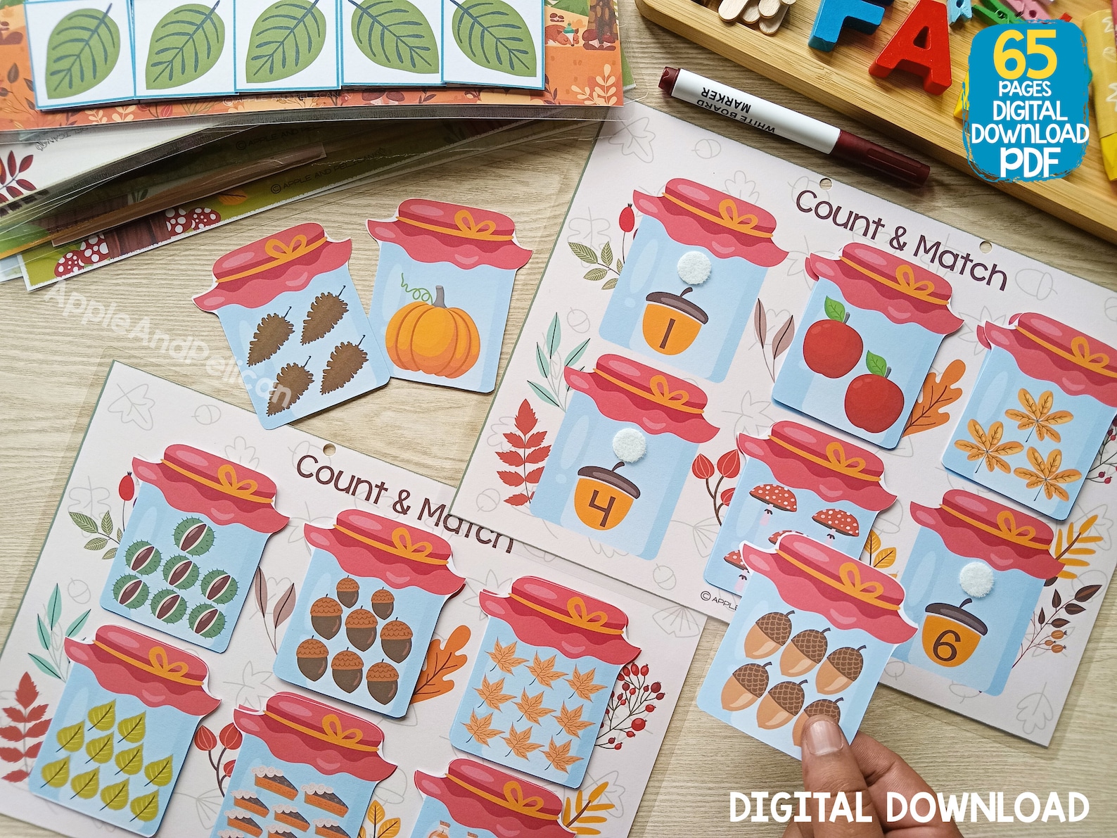 Fall Busy Book Printable, Autumn Busy Binder, Toddler Learning Binder ...