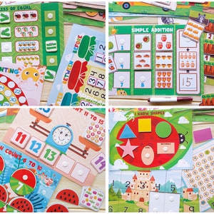 Maths Busy Book Toddler Busy Binder Printable Preschool Math Activities ...