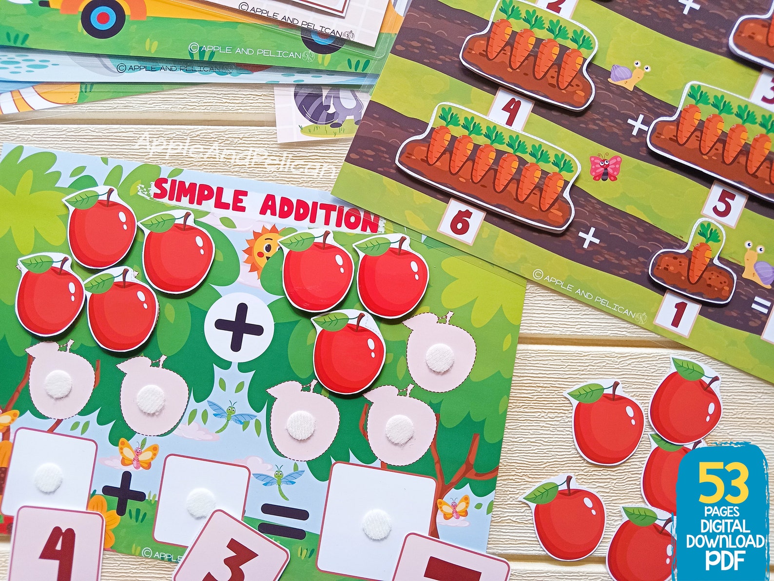 Maths Busy Book Toddler Busy Binder Printable Preschool Math Activities ...