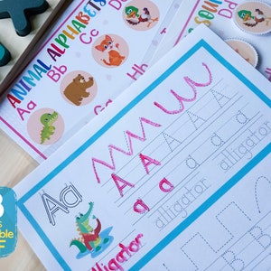 Beginning Sounds Practice Activity Printable, Alphabet Writing Activity ...