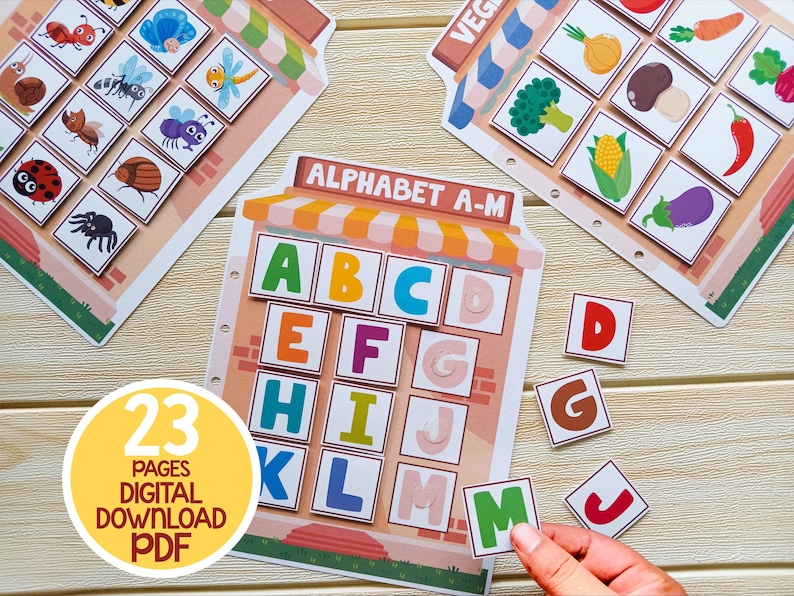 Matching Activities, Shadow Matching Game, Toddler Busy Book, Printable ...