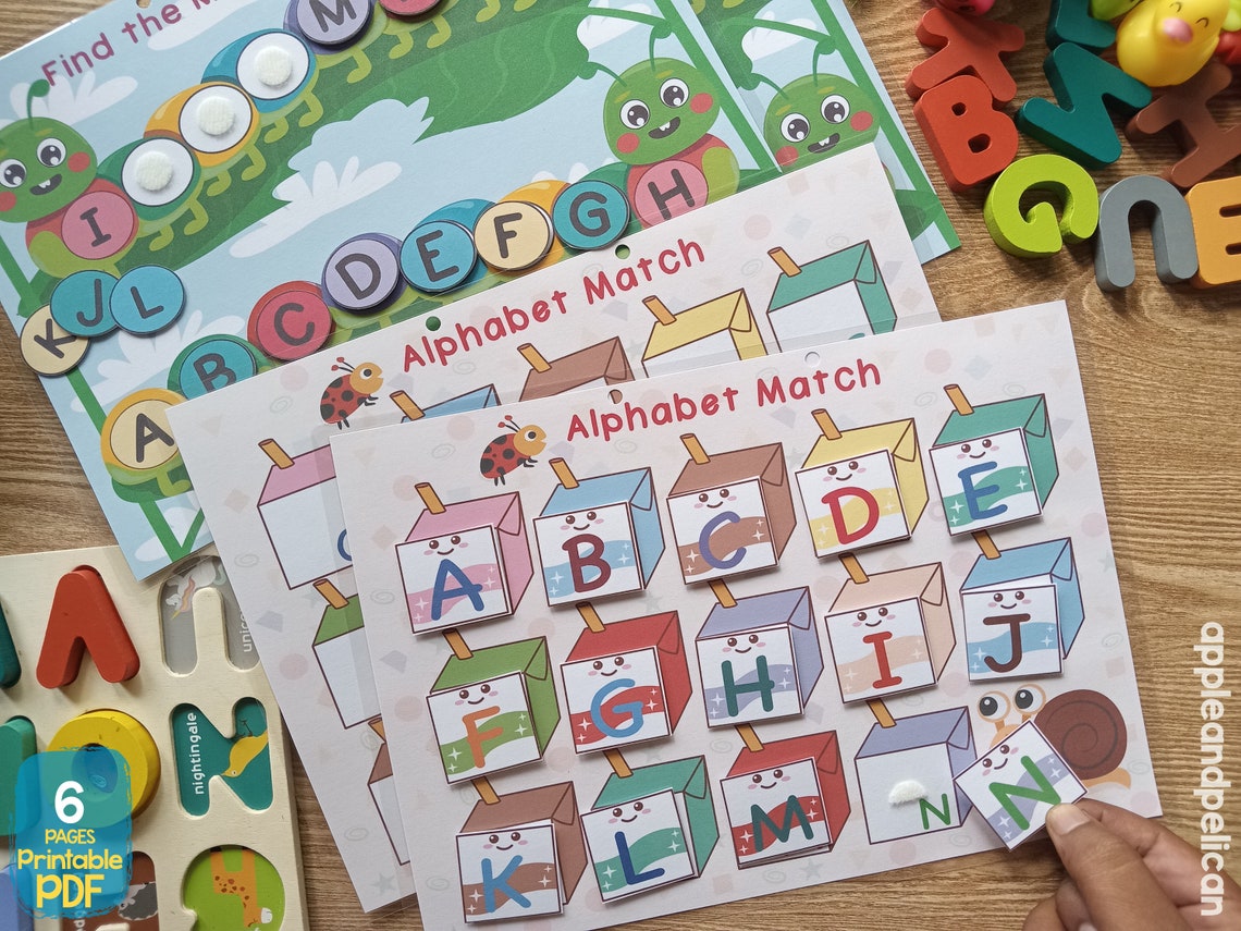 Printable Alphabet Matching Activity Missing Letters - Etsy