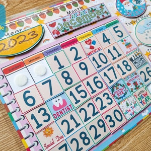 Kids Perpetual Calendar Circle Time Printable Kids Calendar - Etsy
