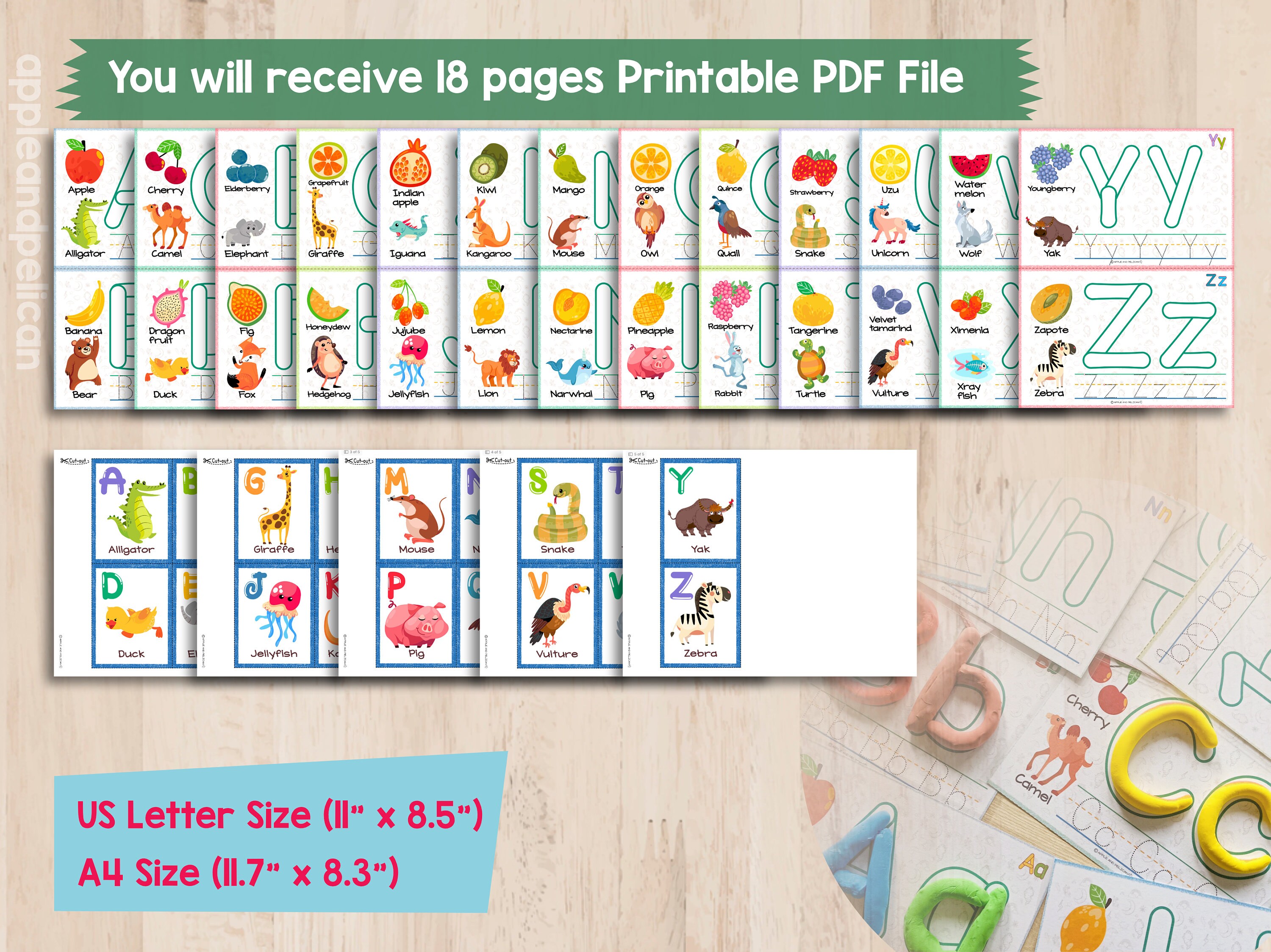 Alphabet Playdough Mats Printable Preschool Play Doh Activity, Pre-k ...