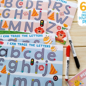 Alphabet Busy Book Toddler Busy Binder, Printable ABC Learning Binder ...
