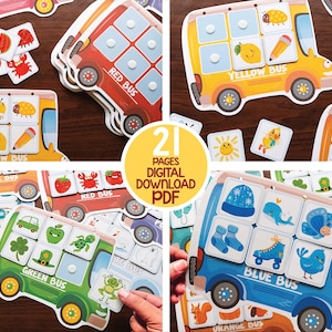 Color Sorting Activity for Kids, Color Matching Game, Toddler Color ...