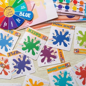 Color Mixing Activity for Toddler, Printable Primary and Secondary ...