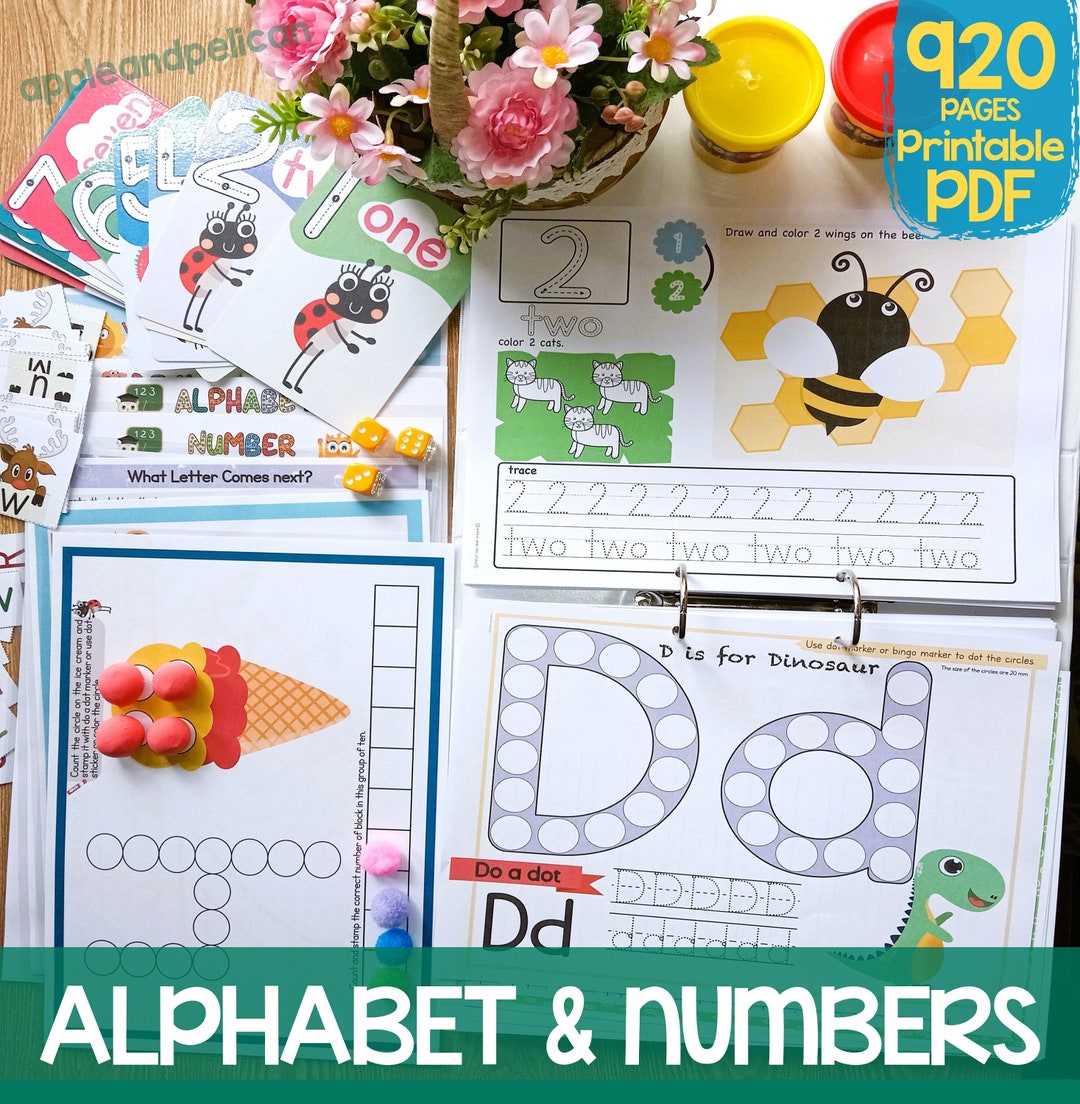 Alphabet Worksheets, Preschool Numbers Worksheets, Tracing Worksheet ...