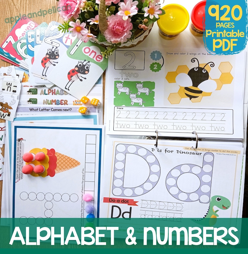 Alphabet Worksheets, Preschool Numbers Worksheets, Tracing Worksheet ...