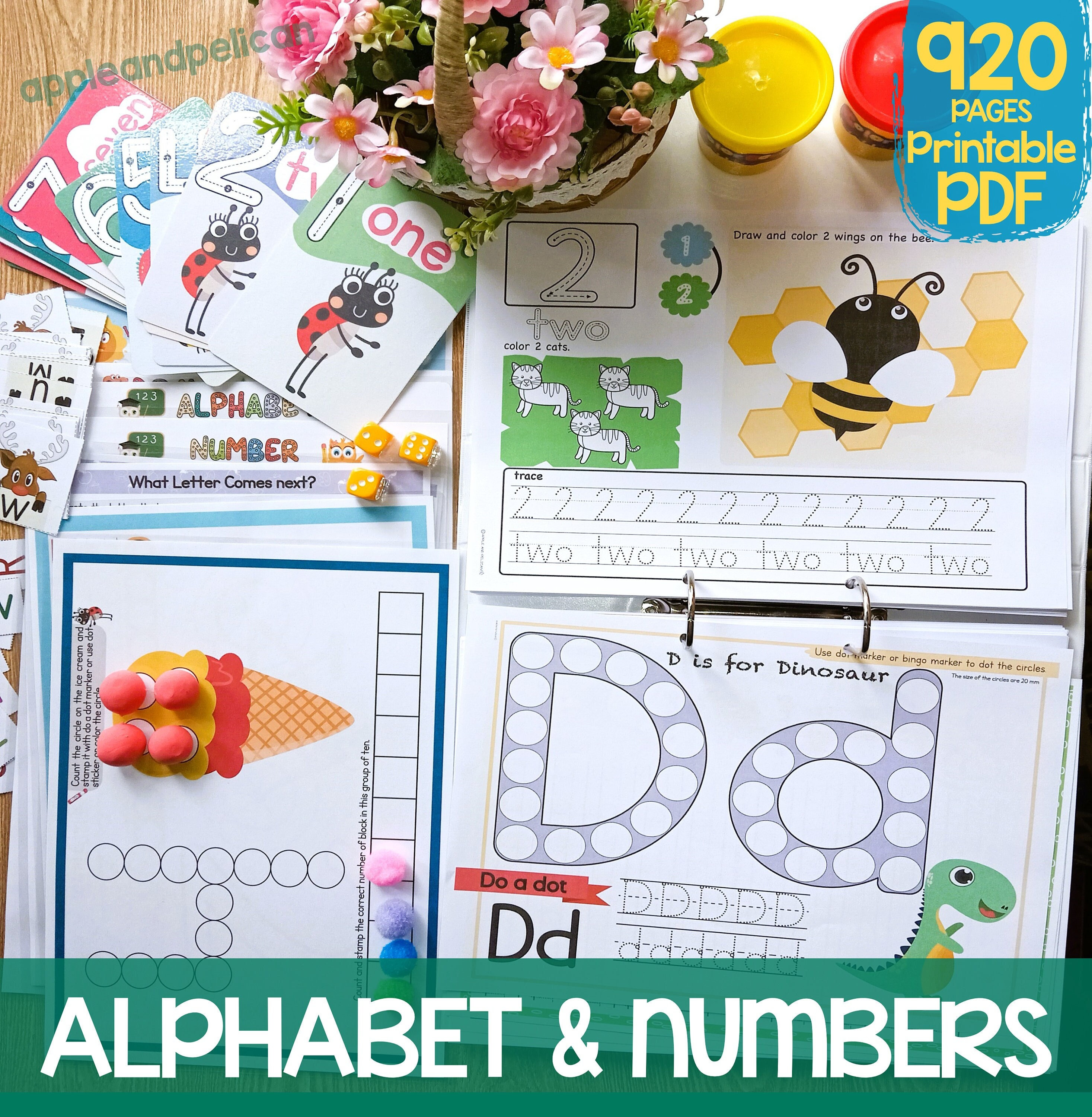 Alphabet Worksheets, Preschool Numbers Worksheets, Tracing Worksheet ...