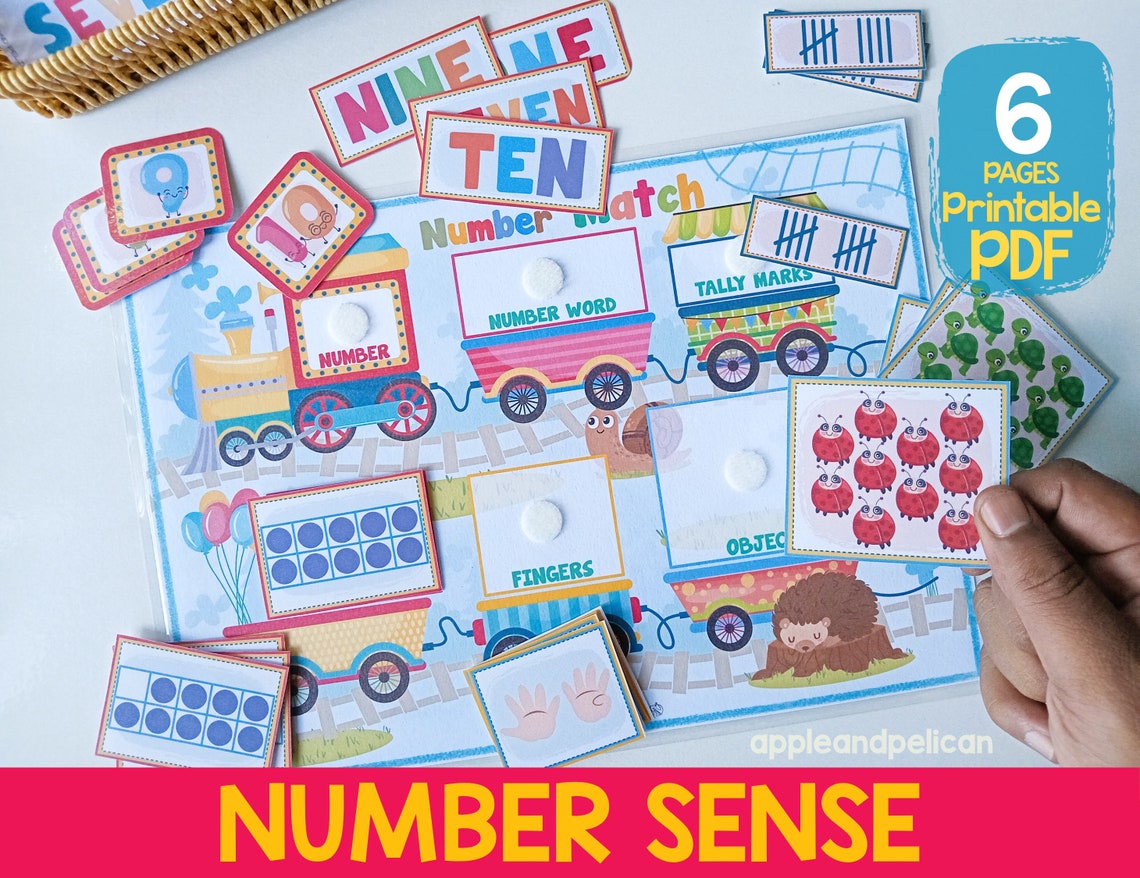 Numbers 1 to 10 Matching Activity for Toddler Counting - Etsy