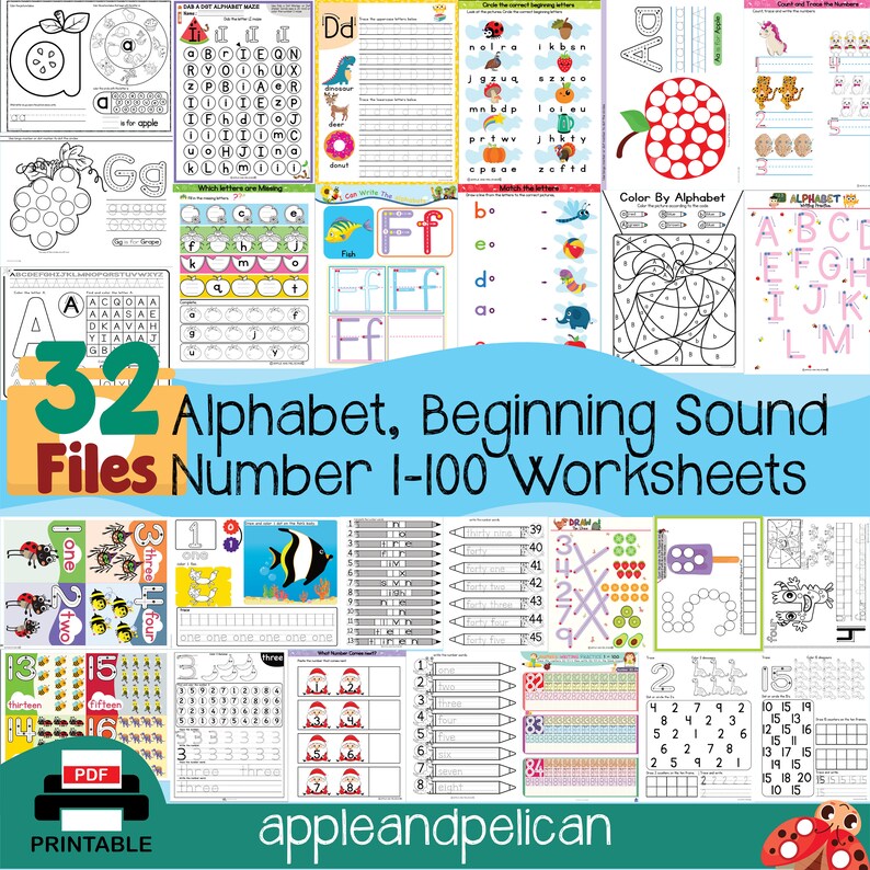 Alphabet Worksheets, Preschool Numbers Worksheets, Tracing Worksheet ...