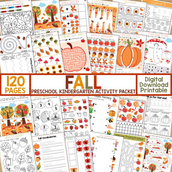 Preschool Workbook - Etsy