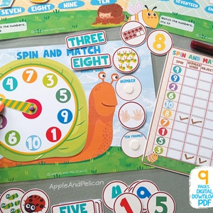 Counting Practice Activity, Printable Number Matching Activity for ...