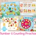 Counting Practice Activity, Printable Number Matching for Toddler ...